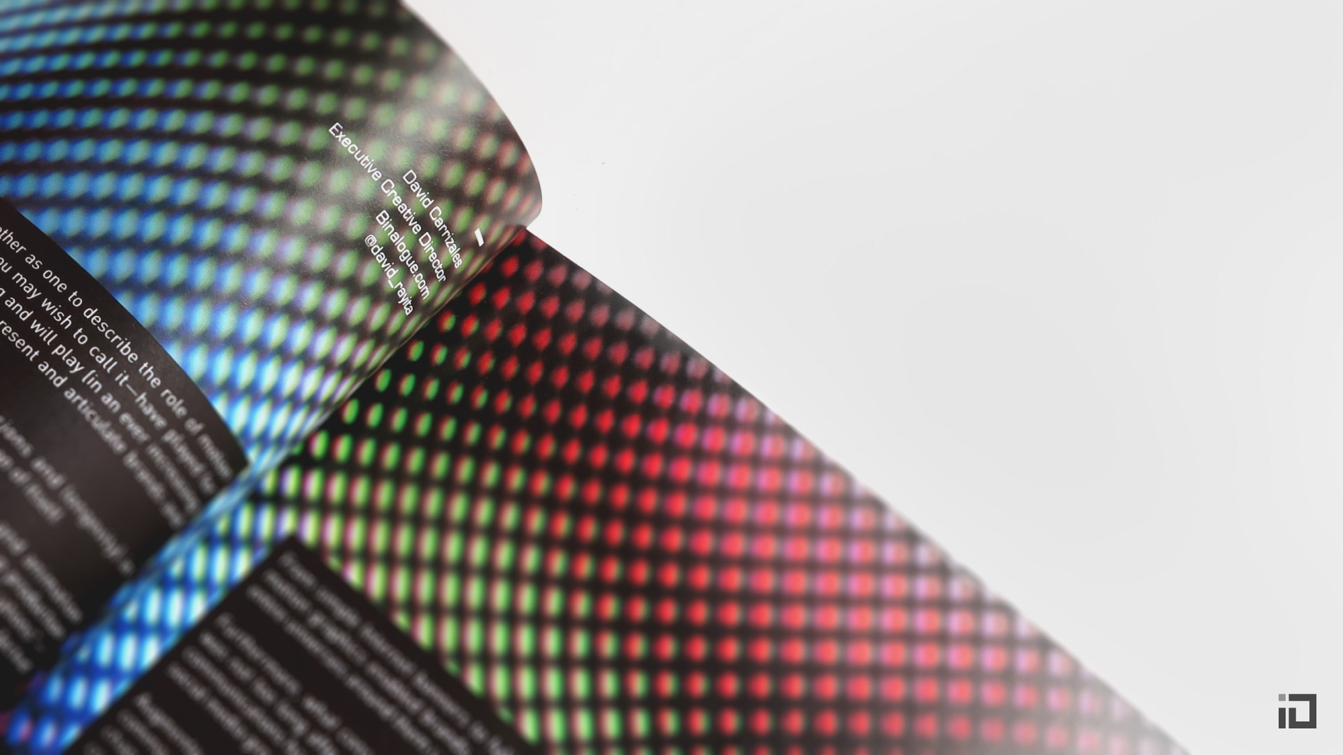 Binalogue prefaces & features projects in Motion Graphics book